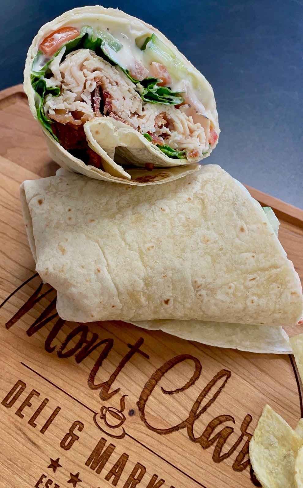 Cali Chicken Club Wrap | Mont Clare Deli & Market